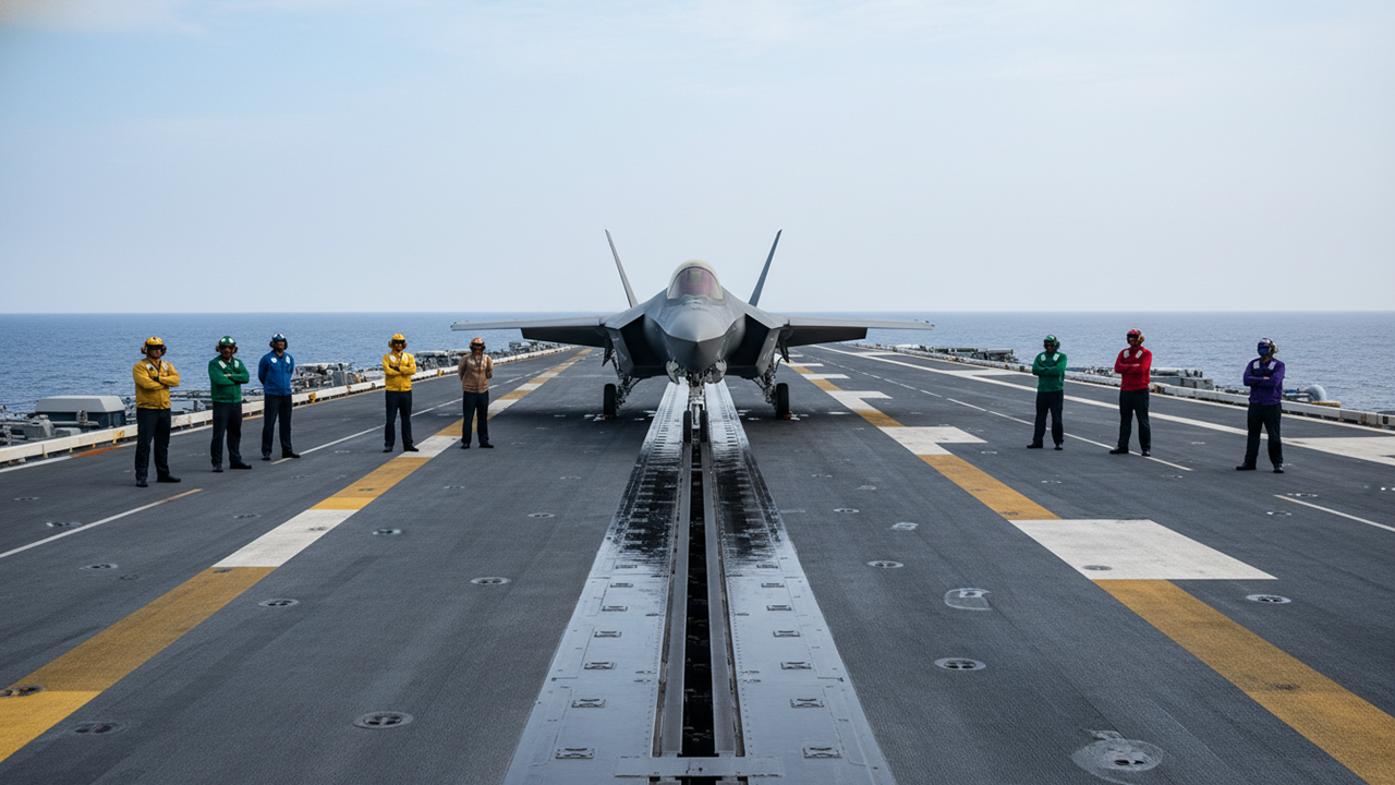 How electromagnetic catapults actually launch jets off aircraft carriers