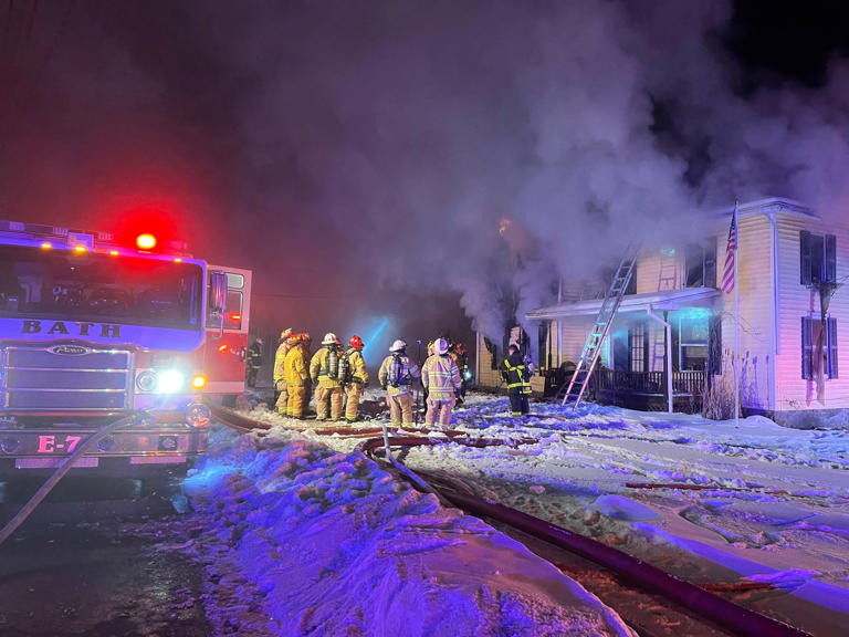 Man dies after house fire in Village of Bath, officials say