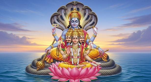 Why did Vishnu sleep while the world needed him?