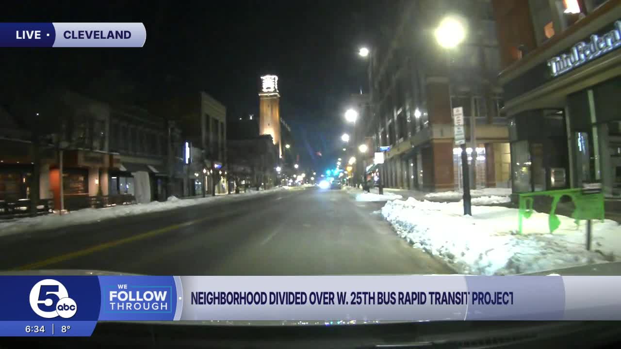 West 25th Street businesses fight against GCRTA bus lanes