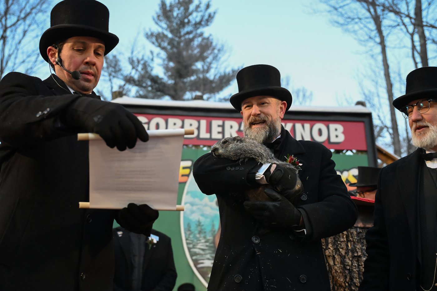 The latest: Groundhog Punxsutawney Phil predicts 6 more weeks of winter