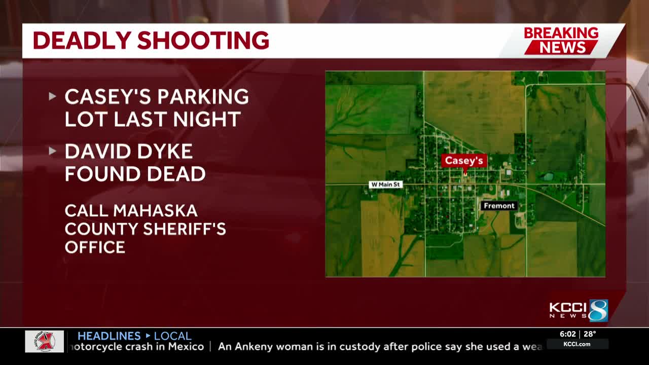 Iowa man found dead after apparent shooting in Casey's parking lot