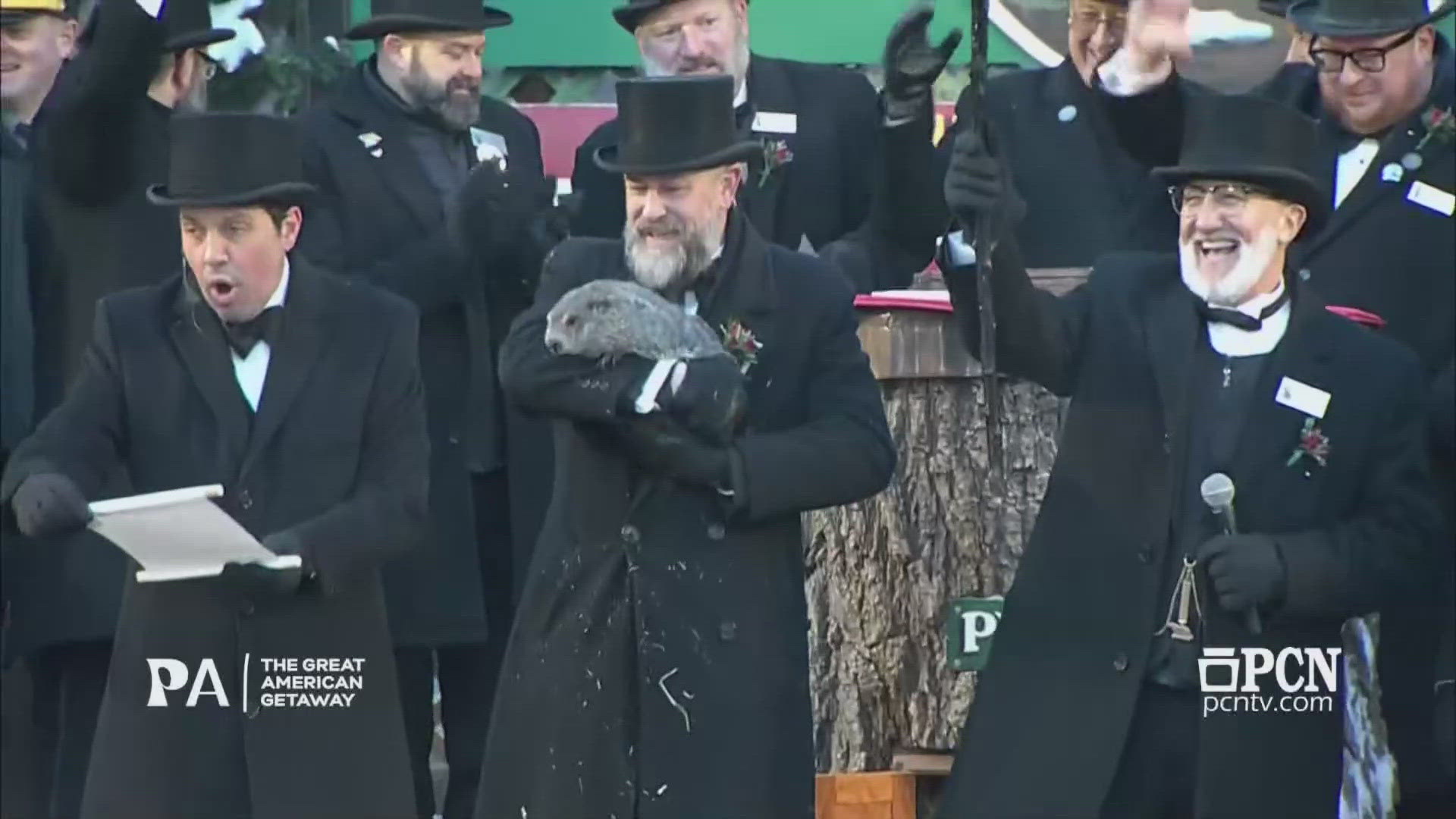 Punxsutawney Phil sees his shadow