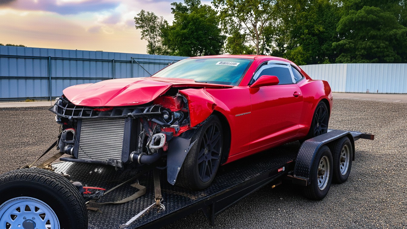 Buying a $13,000 wrecked Camaro with a surprise