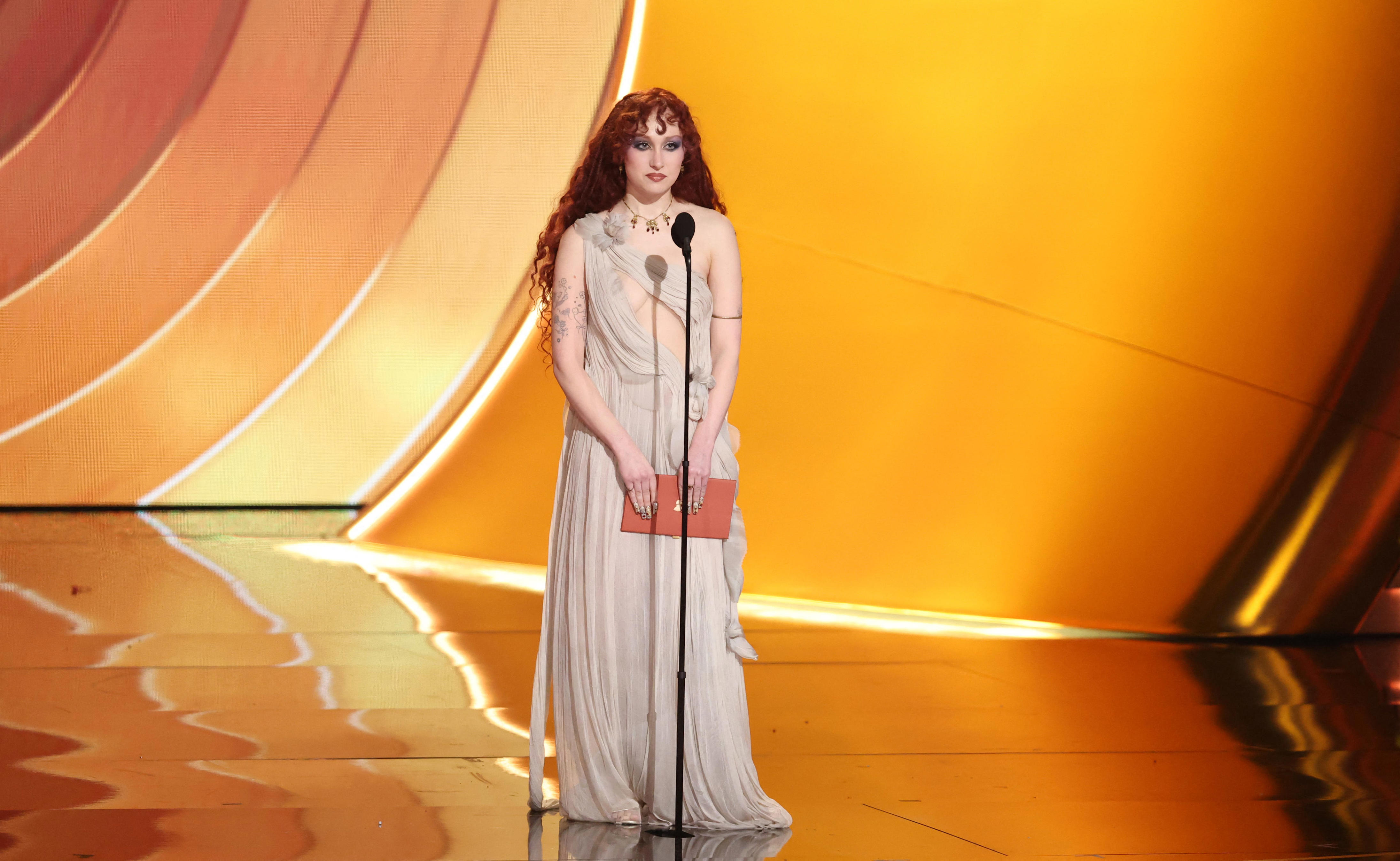 Who designed Chappell Roan's Grammys outfit that turned heads?