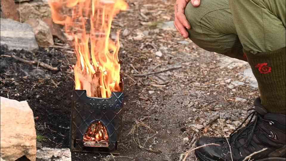 I cooked a full fish fry in the wild using only a twig stove
