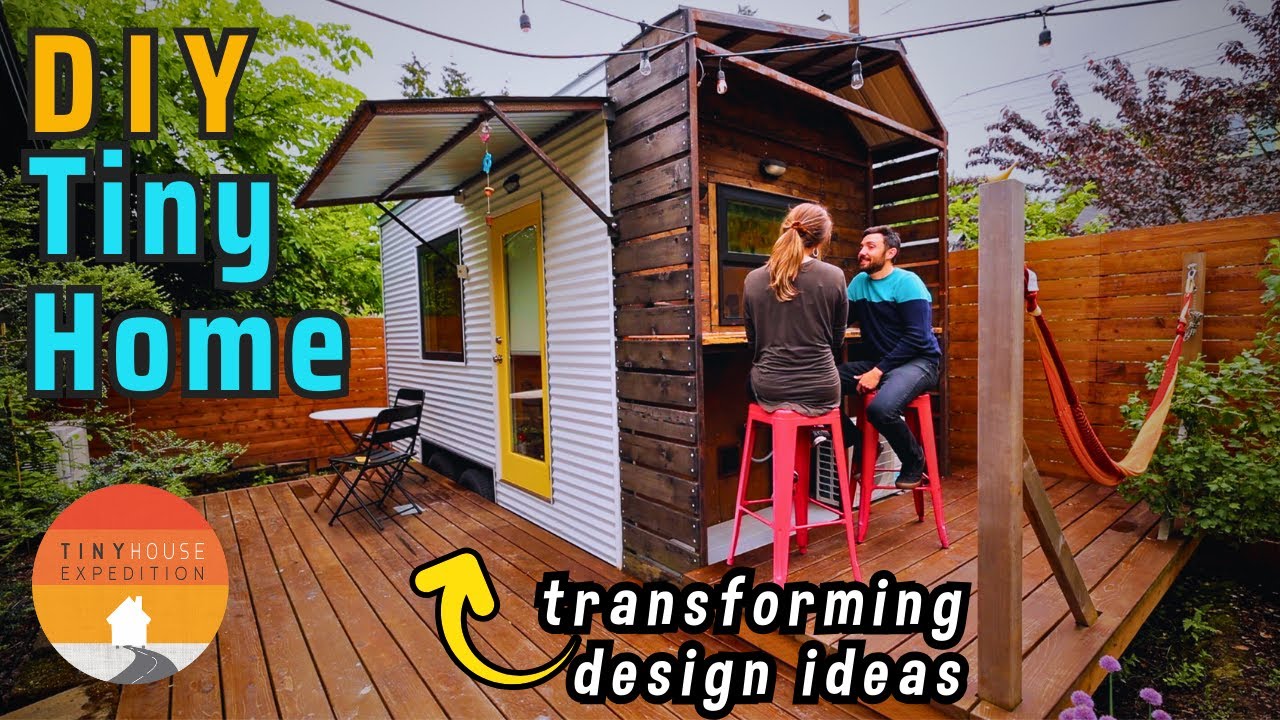 DIY! Couple builds minimalist single level tiny house with Murphy bed