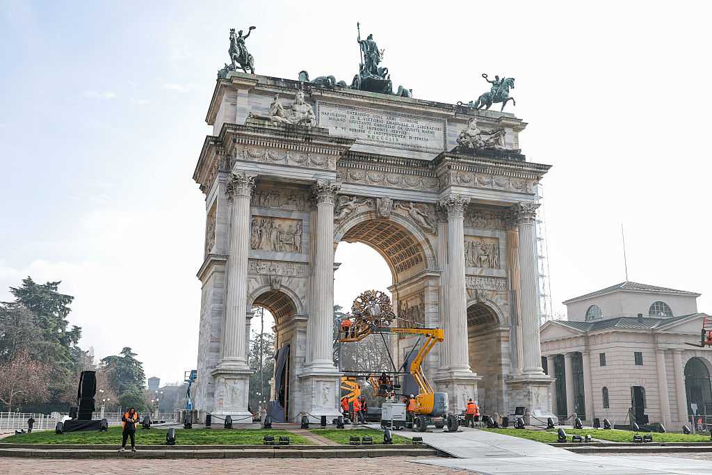 Milan's Olympic cauldron offers sneak peek ahead of opening ceremony