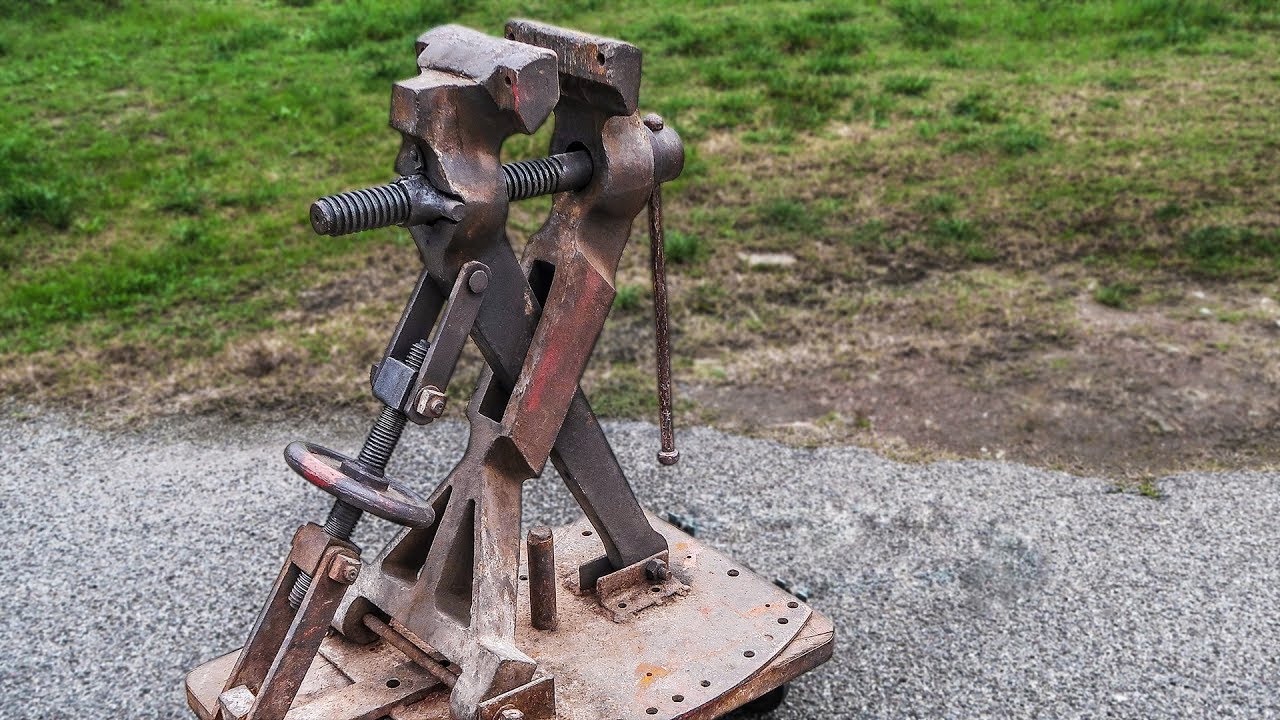I restored a 250kg vintage vise! 😮