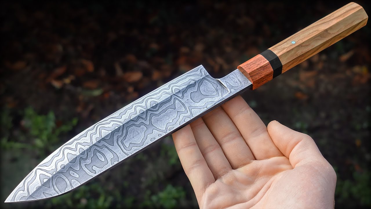 Bandsaw blades damascus gyuto | Knife making