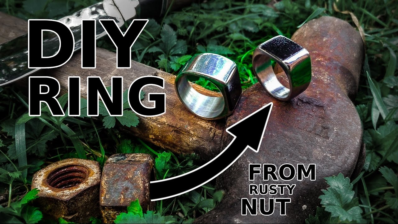 DIY ring from rusty nut