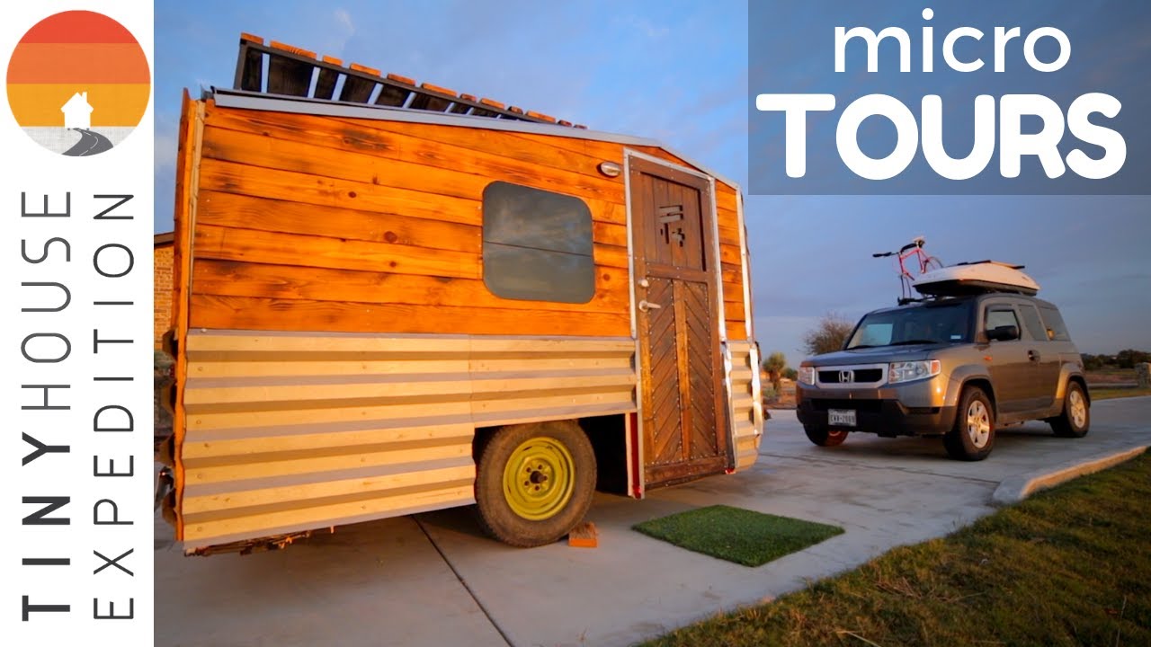 Nomad’s 54 sq ft micro house & Honda Element stealth camper