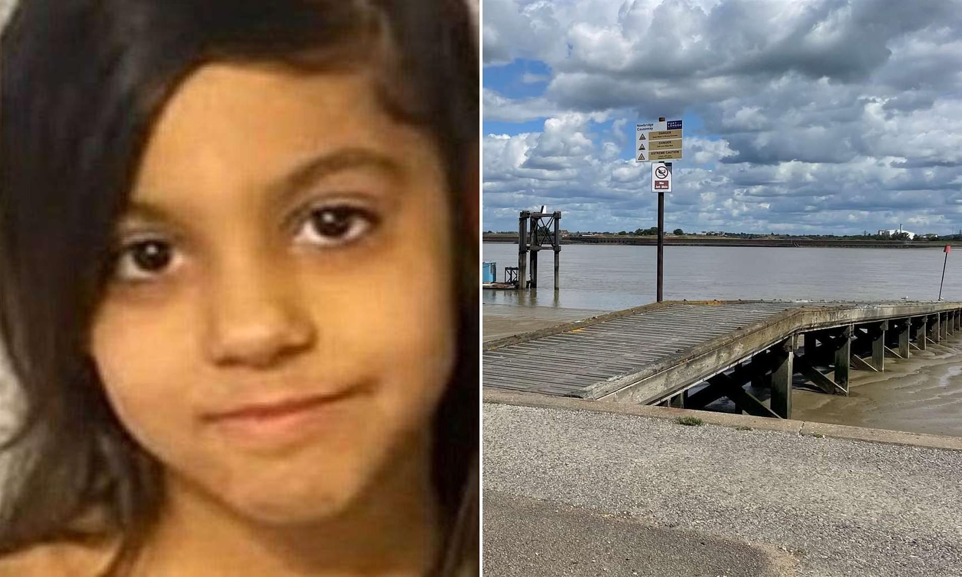 Little girl, nine, was playing on jetty when she slipped into Thames ...