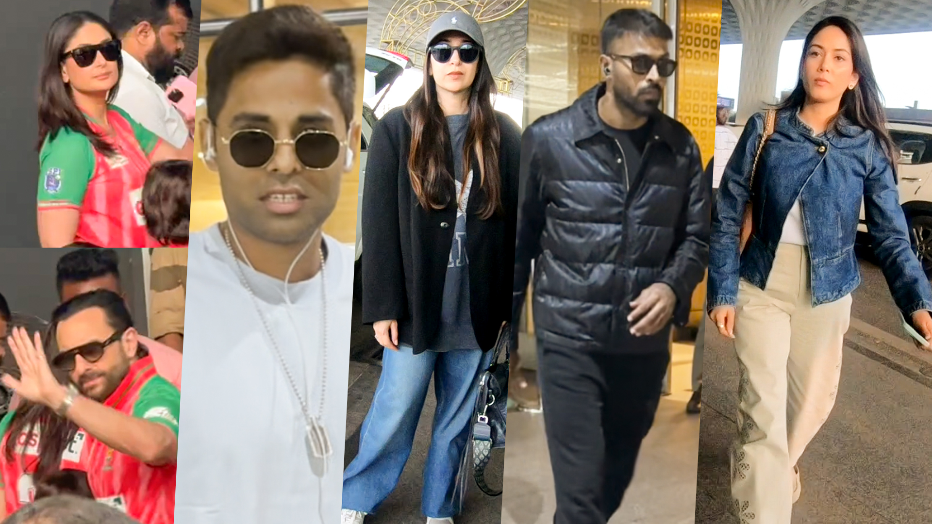 Mumbai Airport: Saif-Kareena, Karisma, Hardik Pandya, Surya Kumar Yadav ...