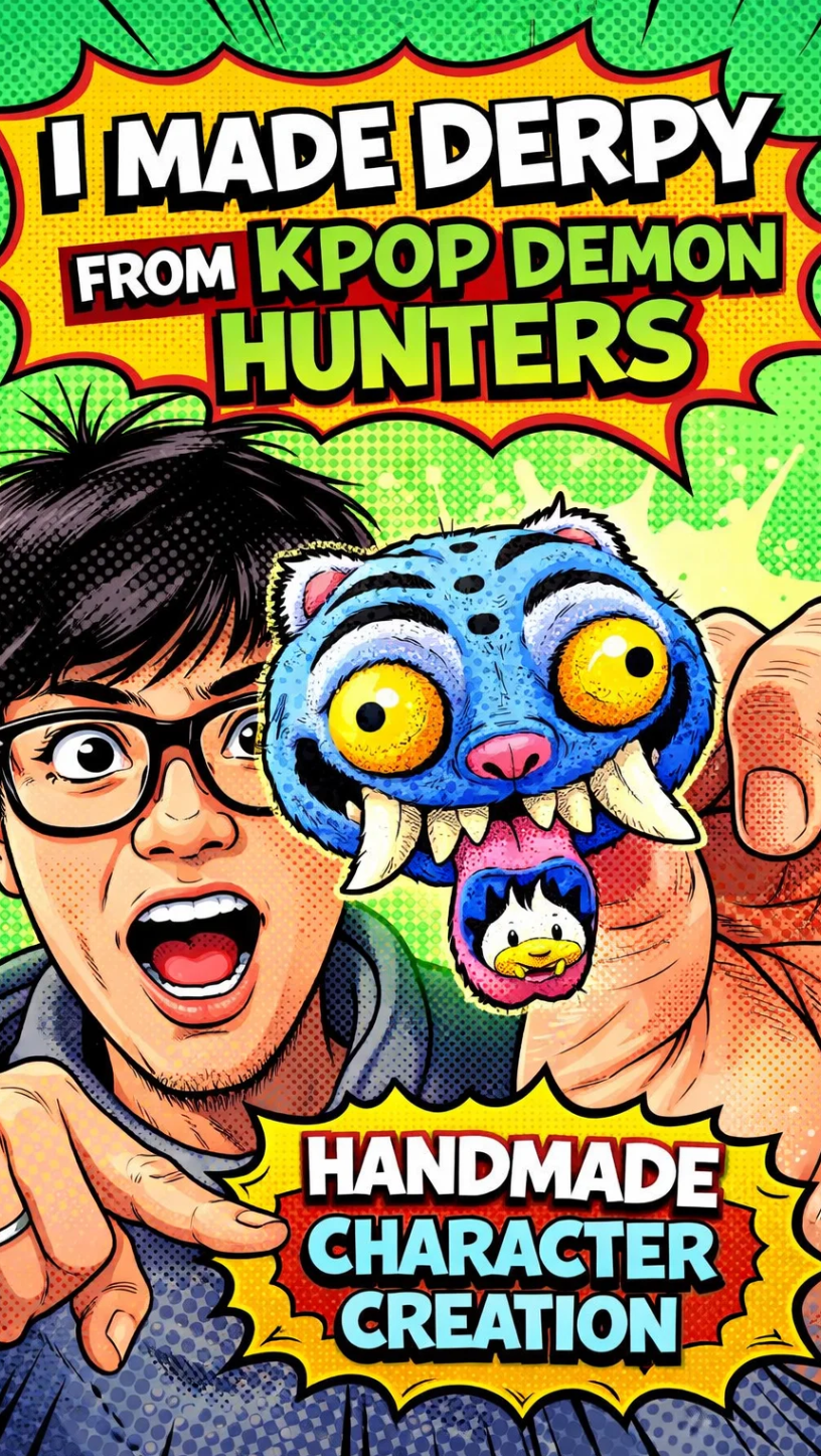 I made Derpy from KPOP Demon Hunters – handmade character creation