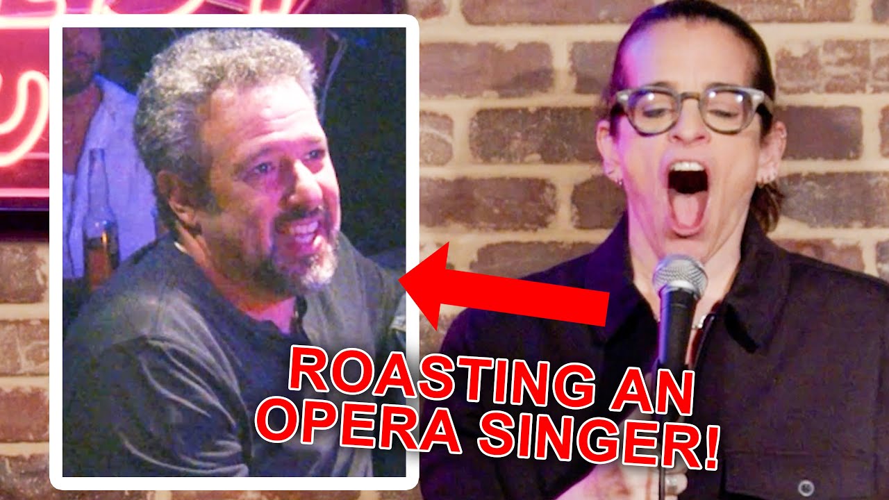Comedian roasts unemployed opera singer and several gay men