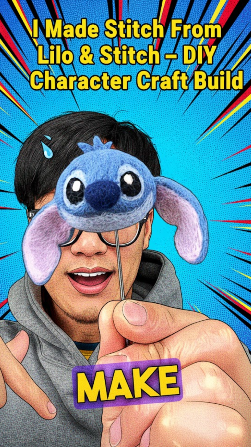 I made Stitch from Lilo & Stitch – DIY character craft build