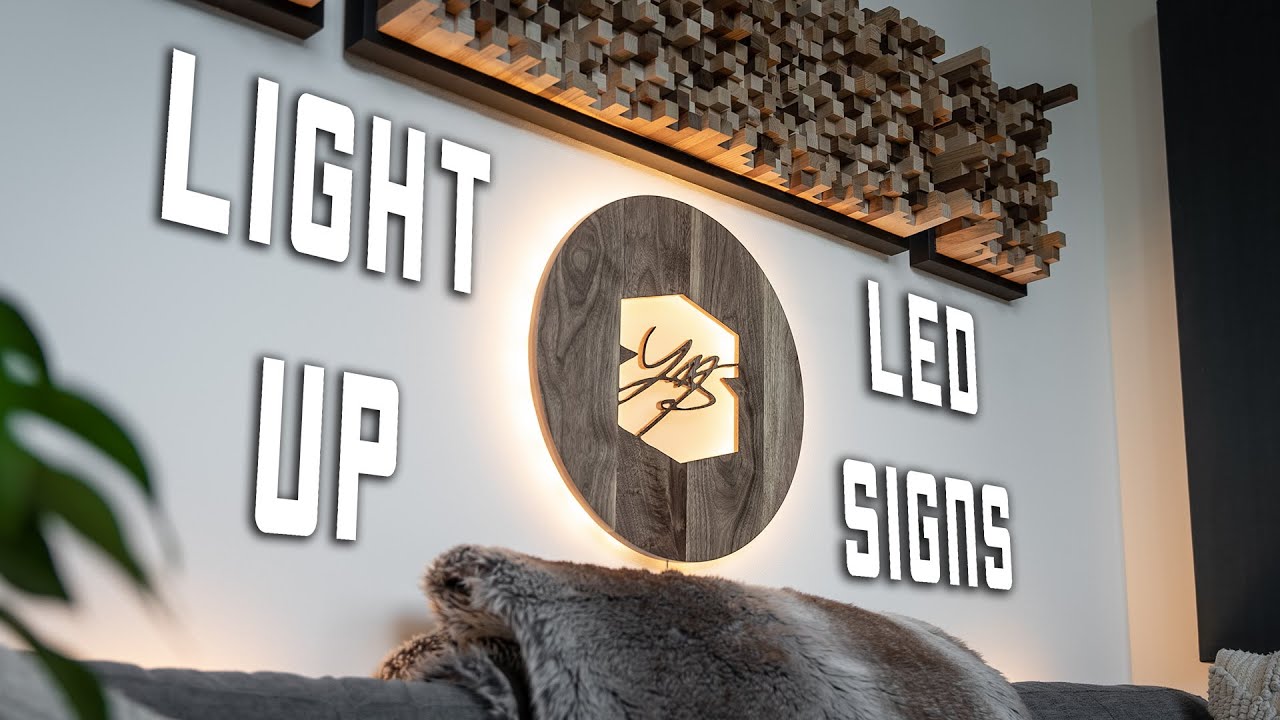 DIY LED logo signs w/ X-Carve
