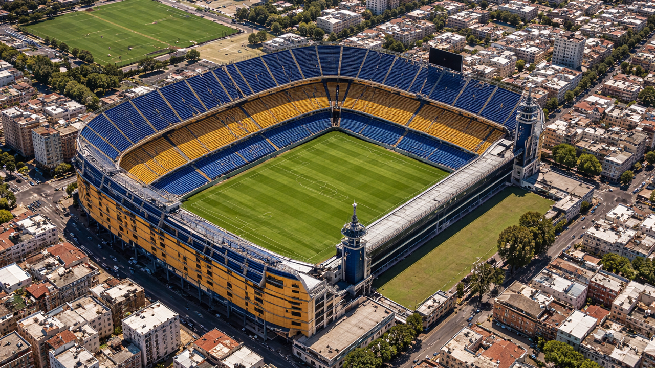 A stadium that grows from the urban fabric