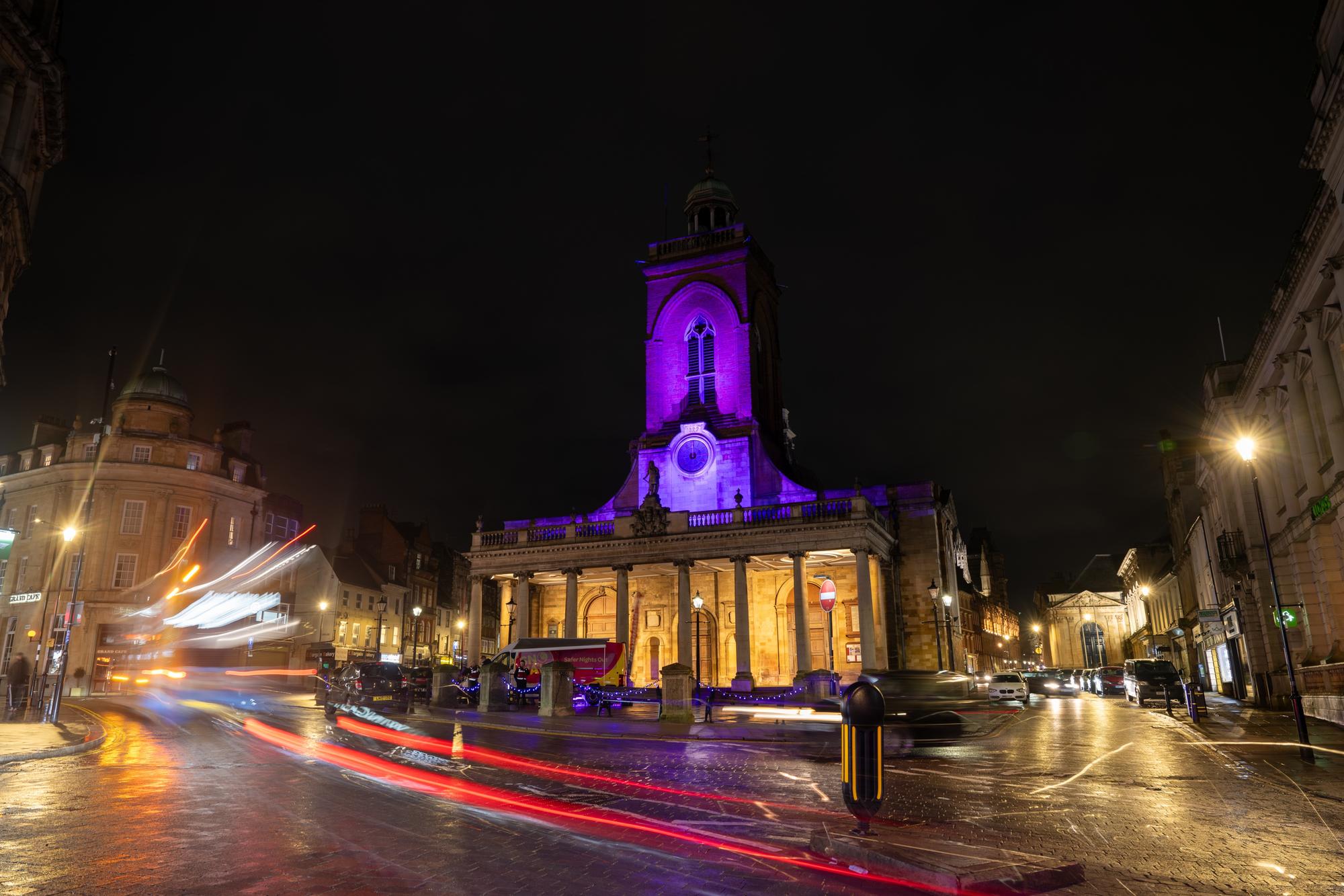 In pictures: Northampton town centre turns purple 10 years on from ...