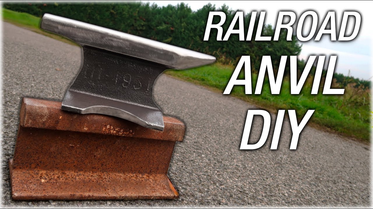 DIY railroad track anvil