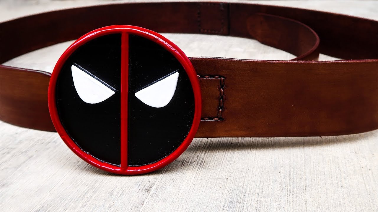 I made a Deadpool belt buckle aluminum cast!