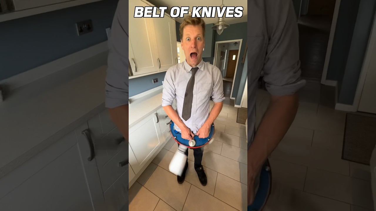 Presenting the spinning belt of knives!