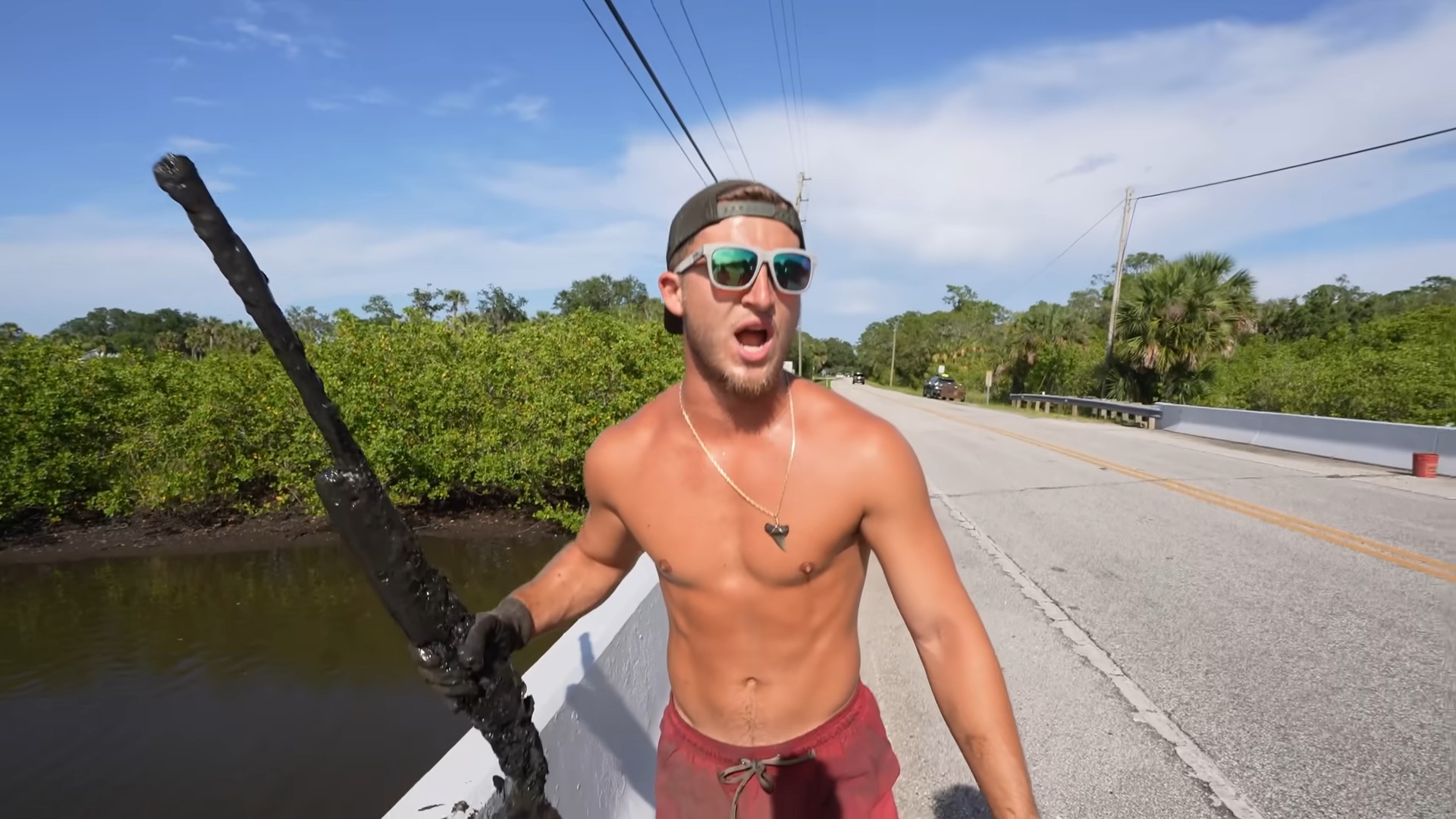 We went magnet fishing - not gun shopping