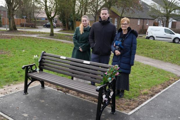 Floral tributes laid as memorial bench for children killed in Pitsea ...