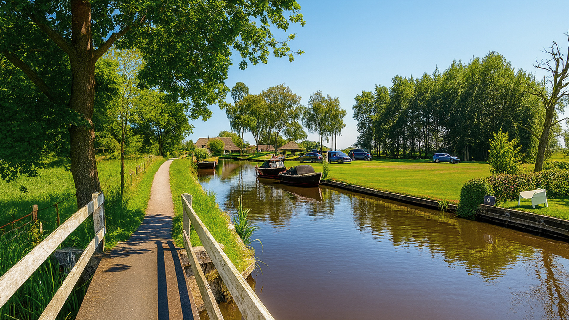 Belt Schutsloot Netherlands relaxing walk along scenic canals (4K)