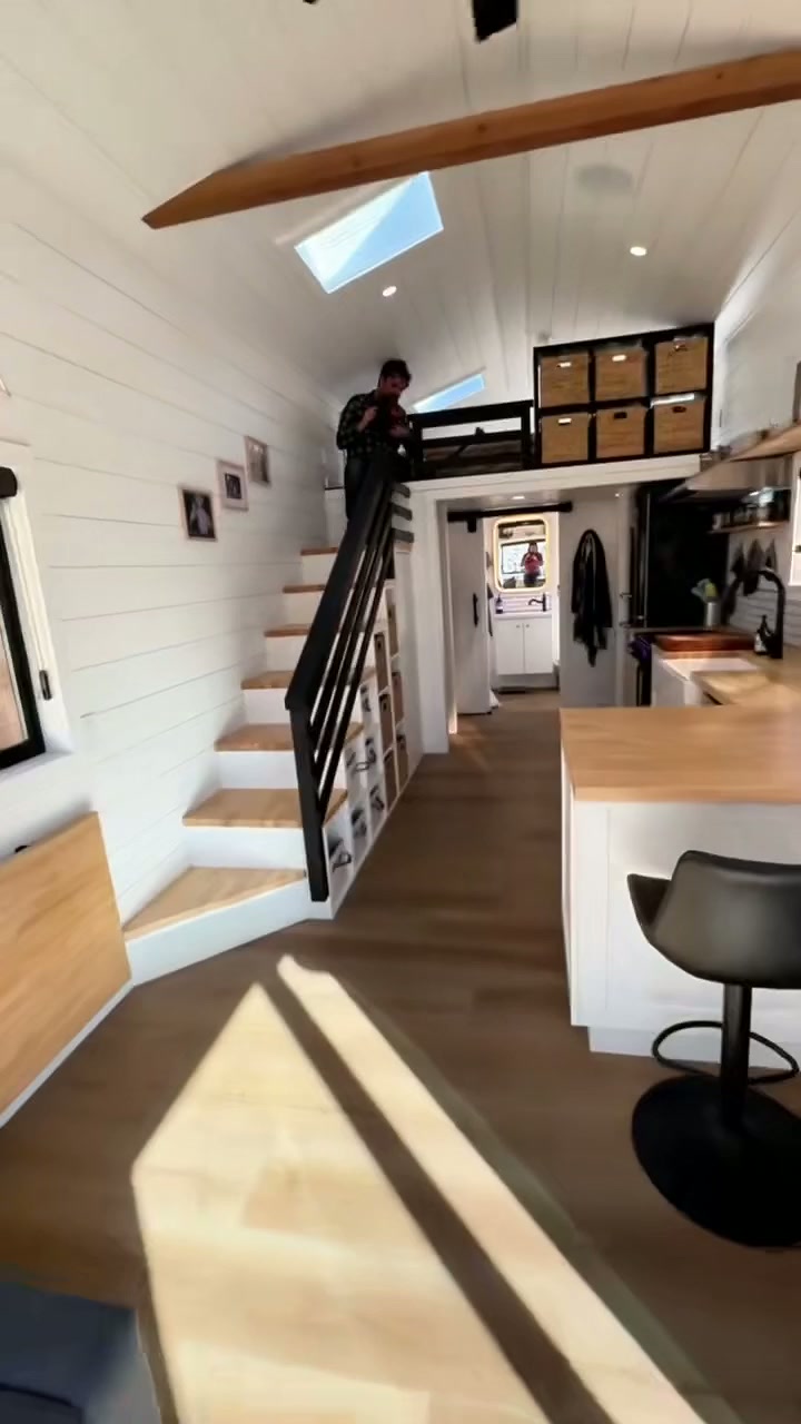 We filmed a beautiful modern farmhouse tiny house today, home to a ...