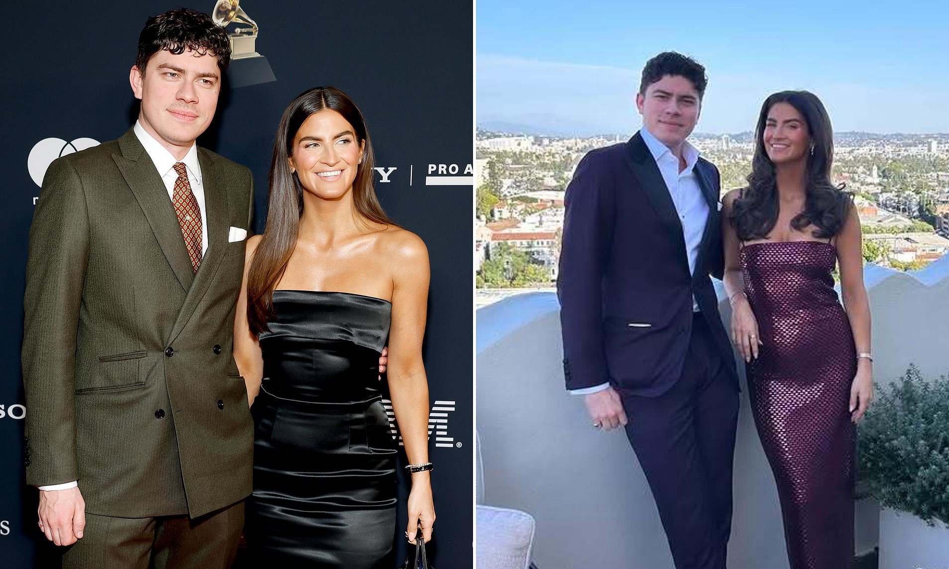 CNN host Kaitlan Collins arrives at the Grammys with mystery man by her ...