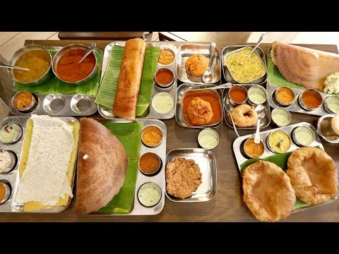 Massive southern Indian breakfast at Eating Circles + Kapaleeswarar ...