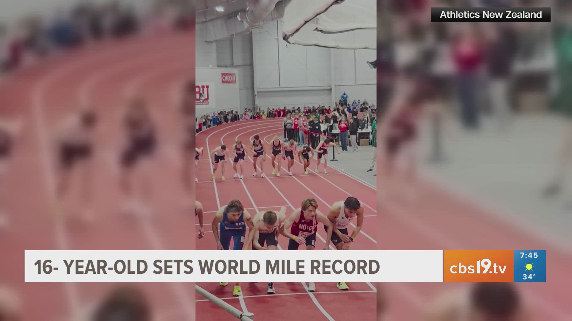16-year-old sets world mile record