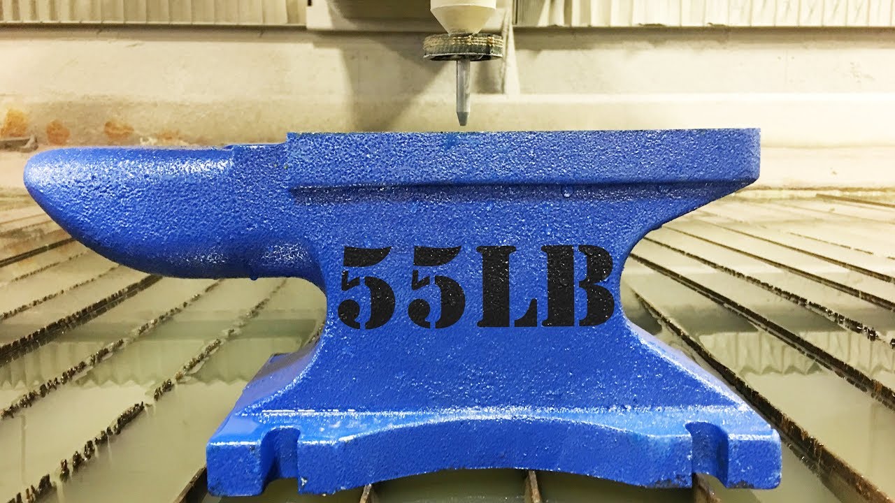 Cutting an anvil with 60,000 PSI: watch this!