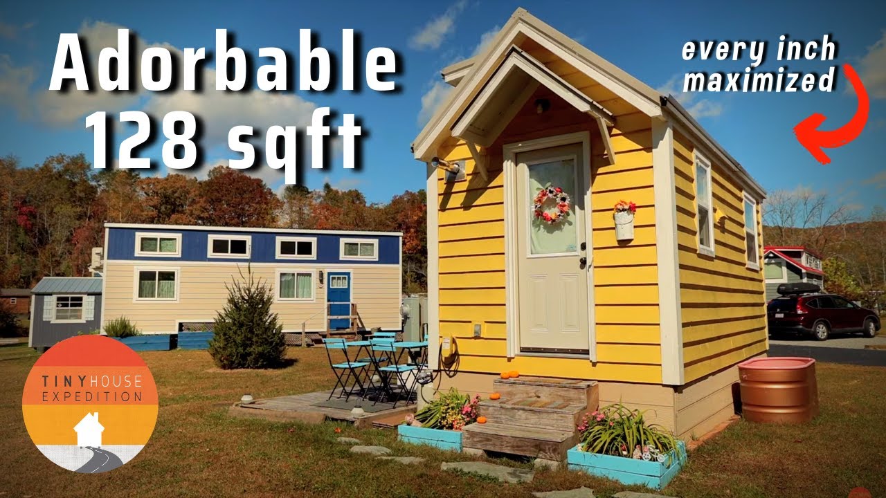 Their adorable 128 sqft tiny house by Incredible Tiny Homes - $30k!
