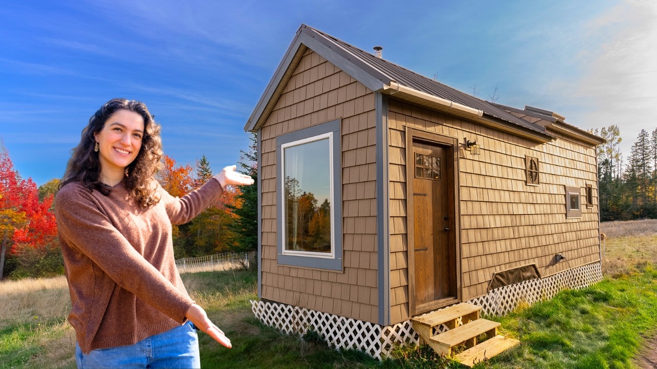 She built this adorable cottagecore tiny house then fell in love
