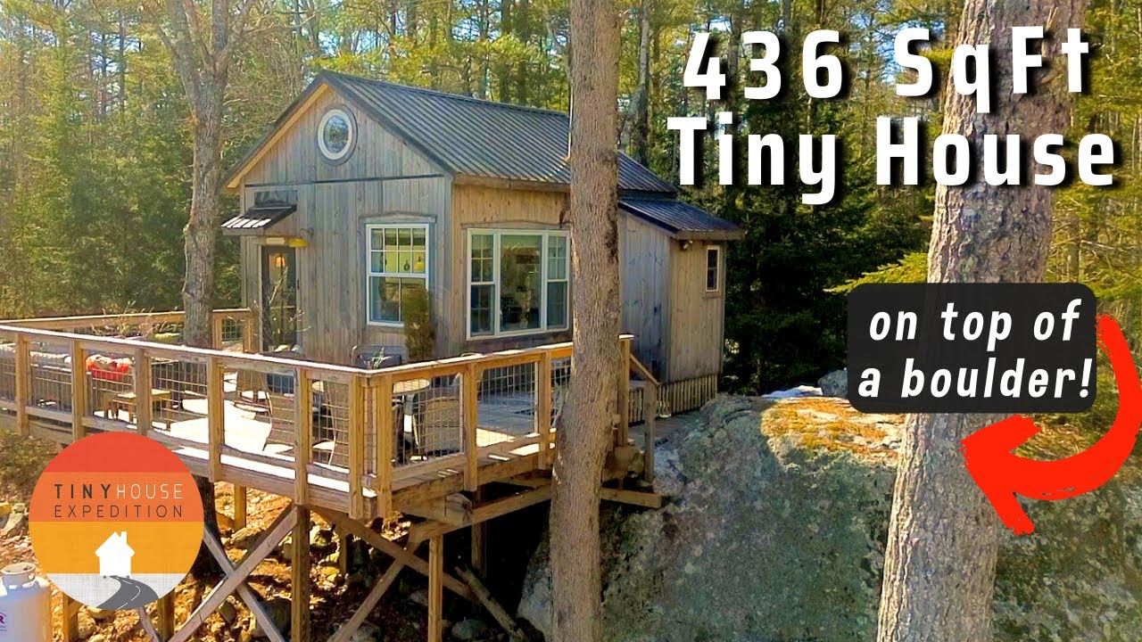 Her darling tiny house in the trees - childhood dream come true!