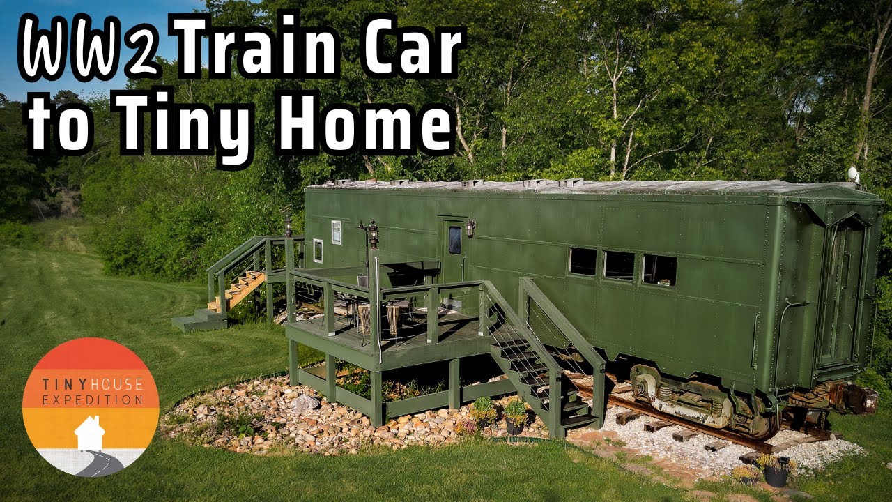 WW2 train car transformed into amazing tiny house! 🚃 Conversion tips