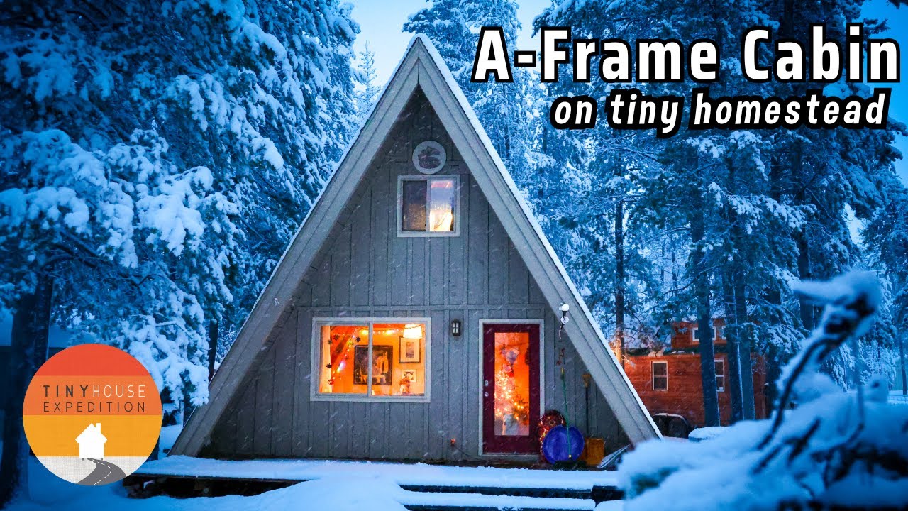 Cozy A-frame cabin on homestead - renovations & tiny community plans!