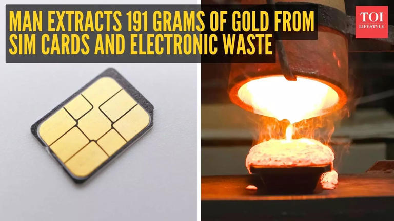 Man extracts 191 grams of gold from SIM cards and electronic waste ...