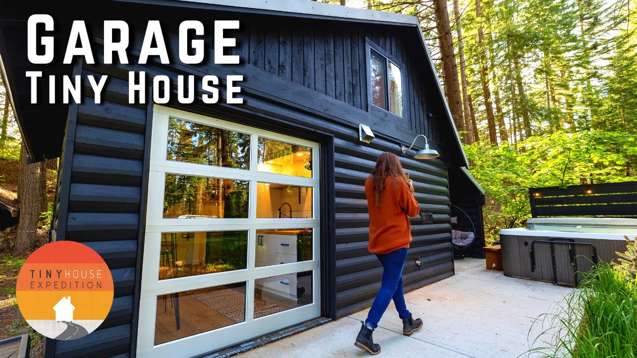 Garage converted into stunning modern living space - tiny house tour
