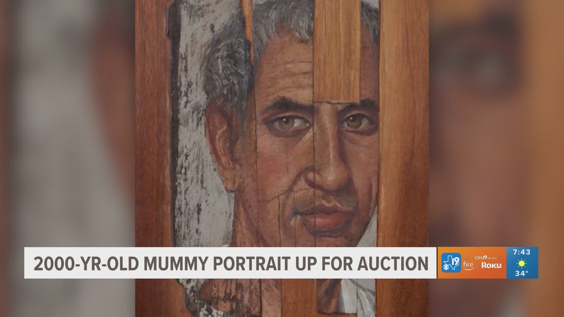 2,000-year-old mummy portrait up for auction