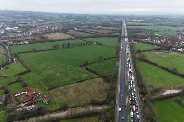 One person hospitalised after three-car crash on M5