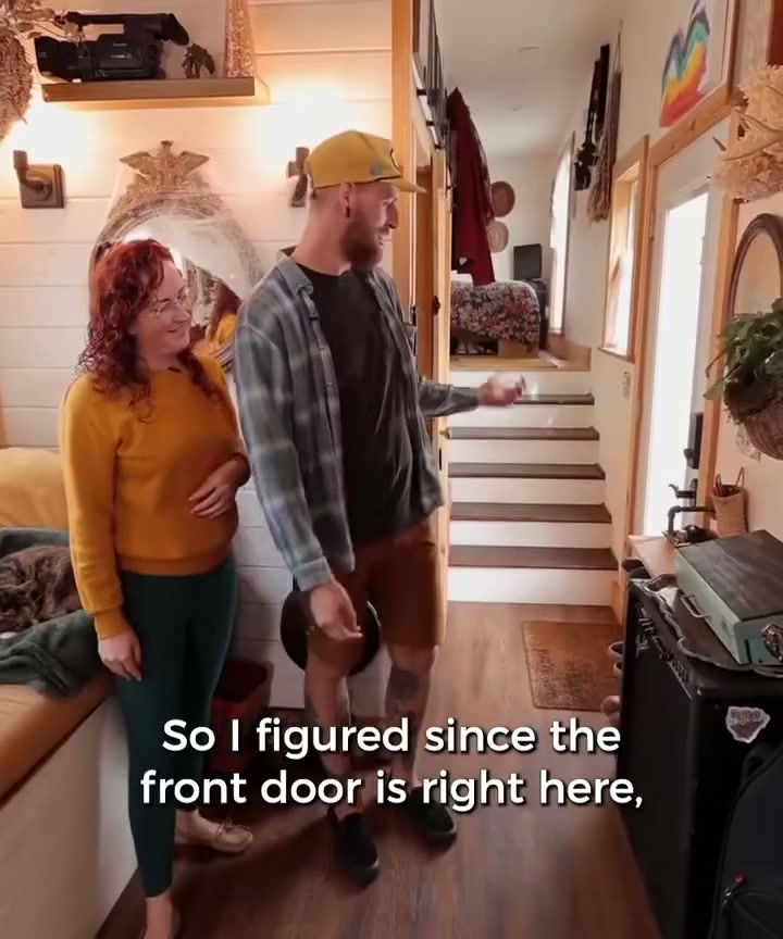 32-ft gooseneck tiny house on wheels at the Acony Bell Tiny Home Village