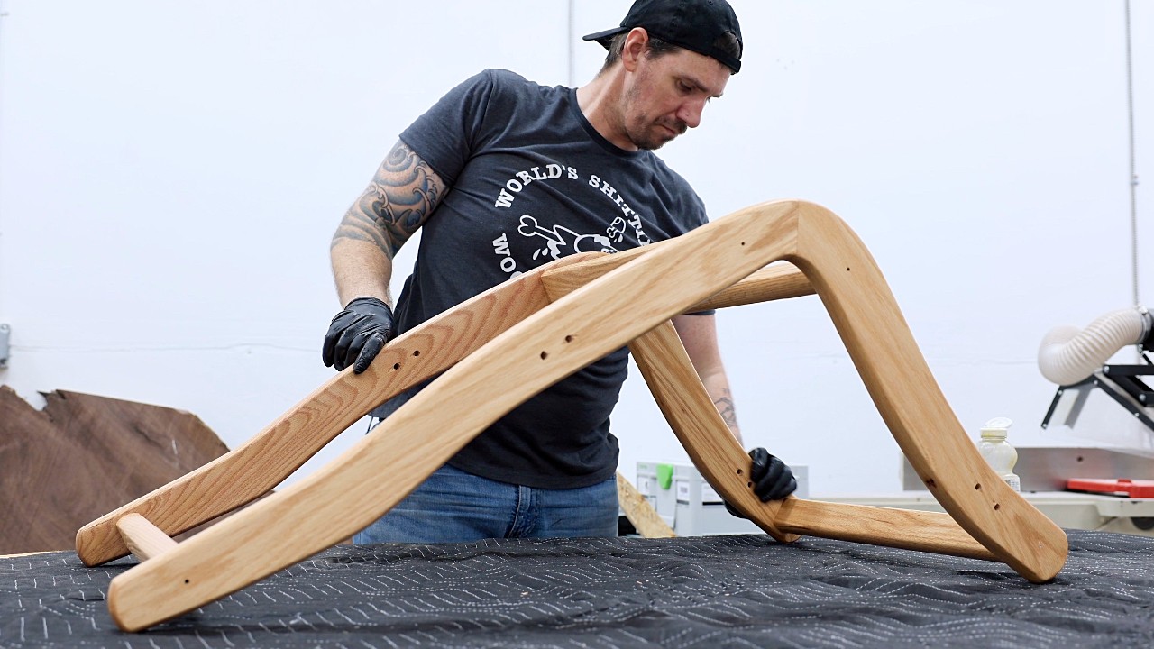 Building her dream chair