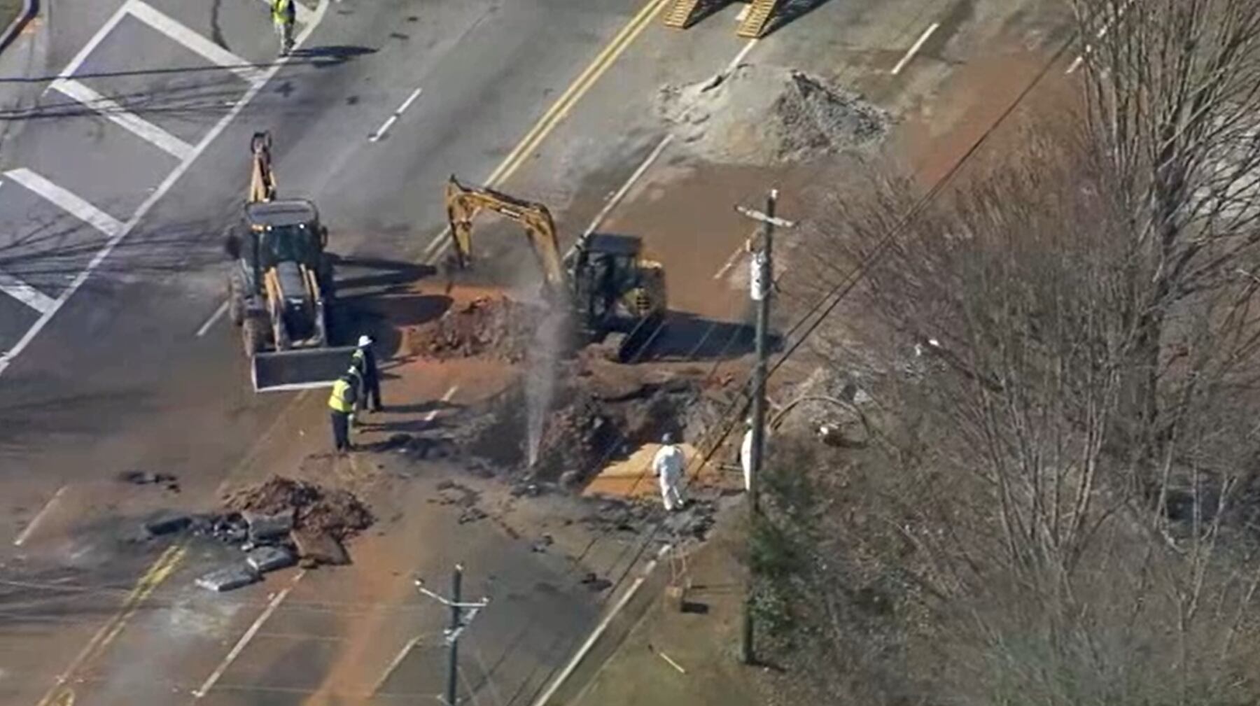 Repairs to water main break on Covington Highway in DeKalb County finished