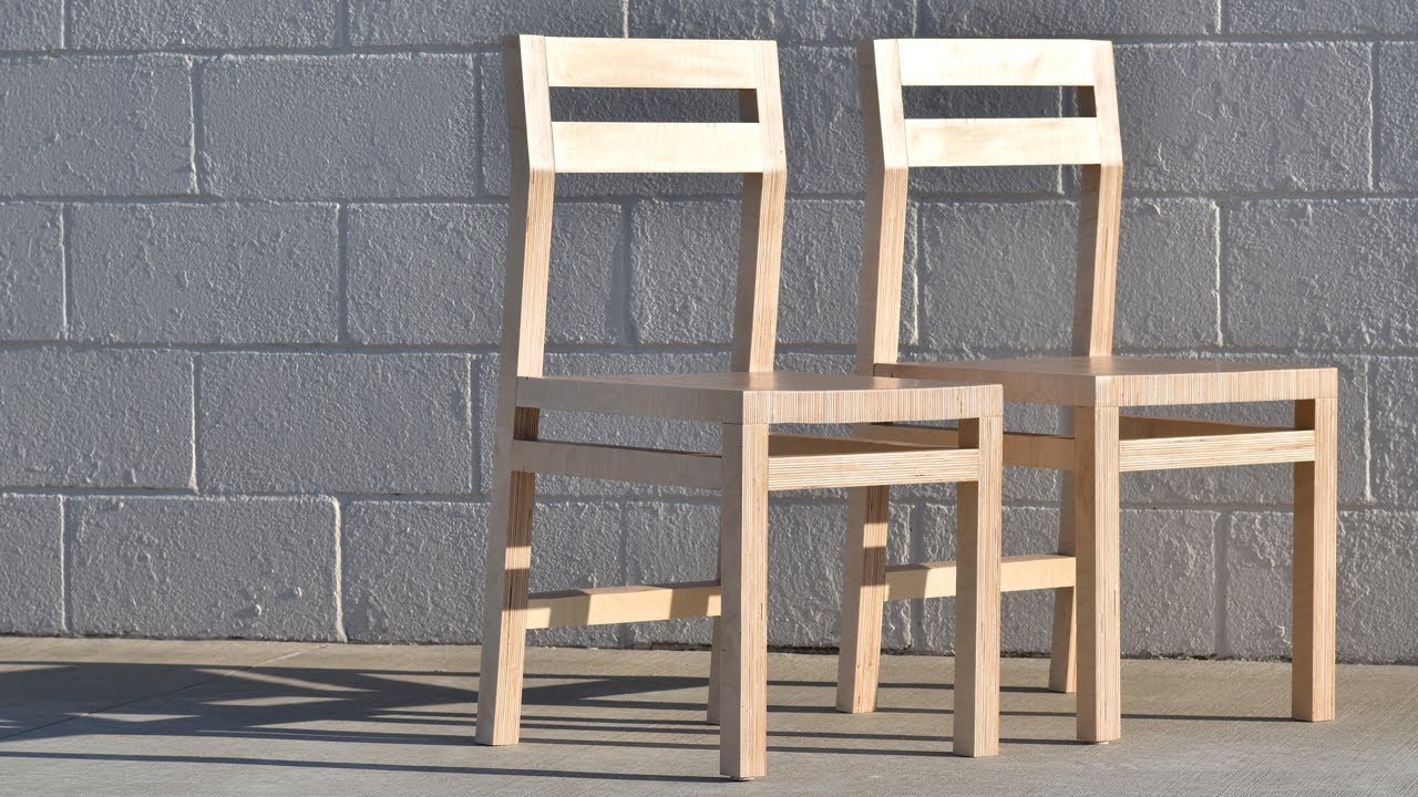 DIY modern plywood chair | How to make two chairs from one sheet