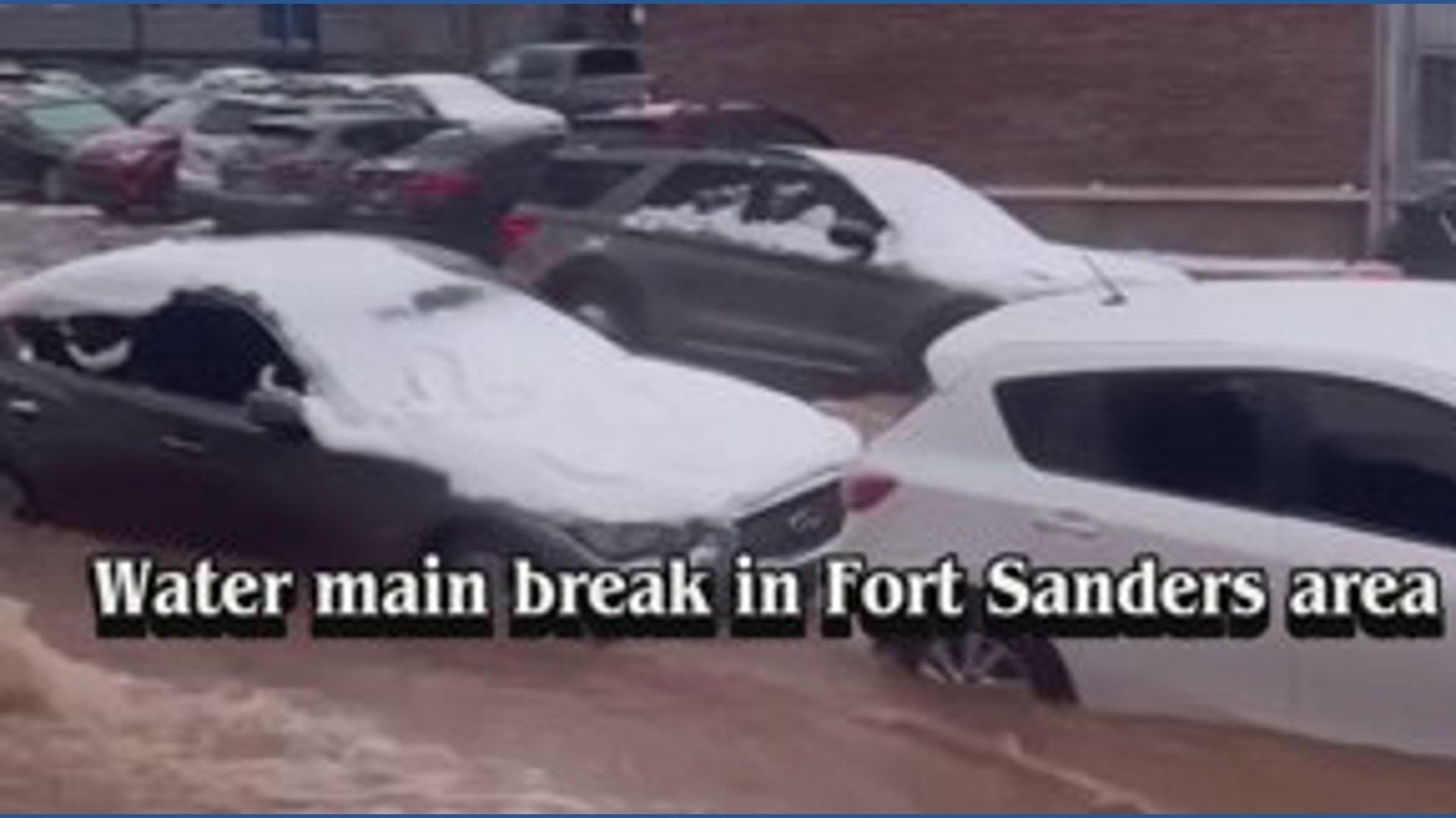 Water main break in Fort Sanders area