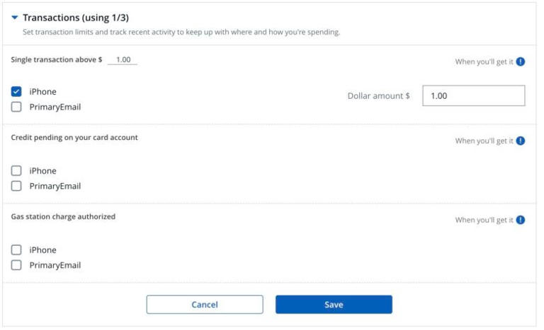 Chase to remove security alerts for non-physical and international ...